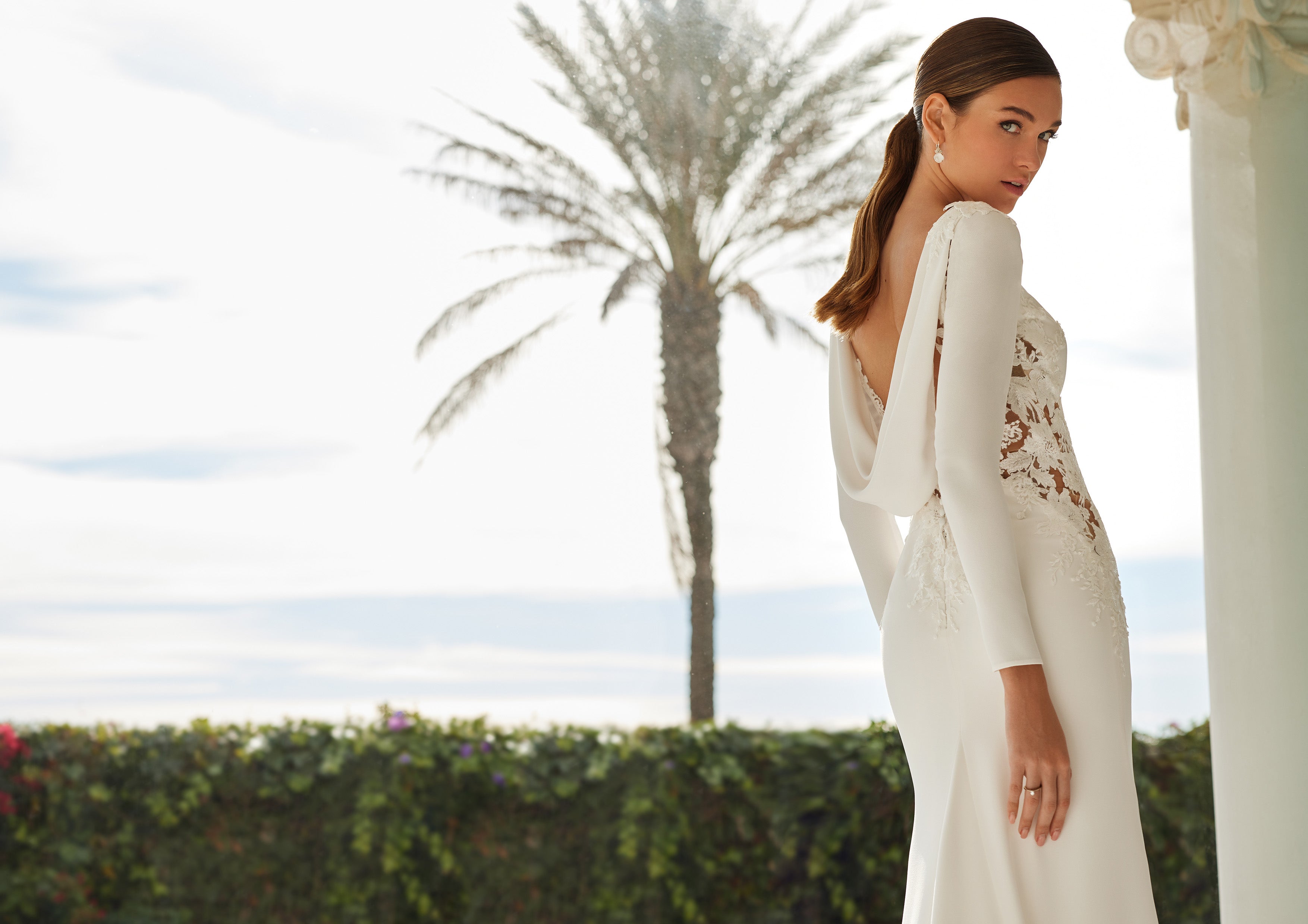 Cowl Back Wedding Dresses | Krismil Bridal